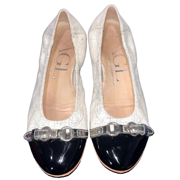 Attilio Giusti Leombruni | Shoes | Agl Gold Metallic Black Patent ...